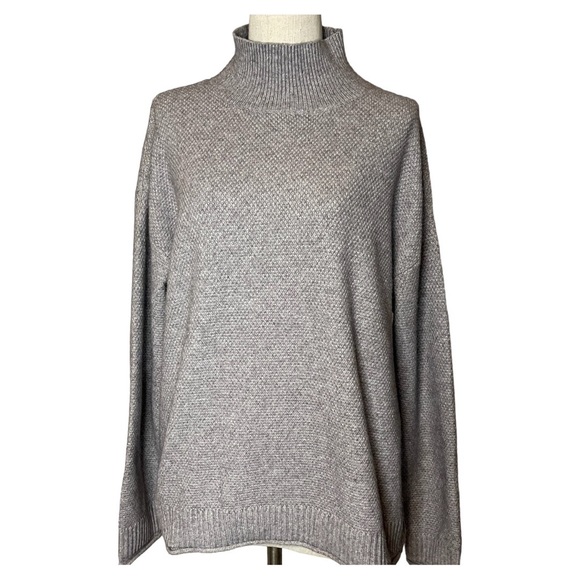 Merokeety | Sweaters | Merokeety Gray Long Sleeve Mock Neck Sweater ...